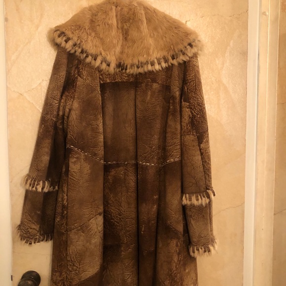 Jackets & Coats | Vintage Rabbit Fur And Leather Coat | Poshmark